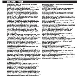 CrystalClear AlgaeOff Pond Algae Control Treatment, for Cleaner & Clearer Pond Water, EPA Registered Algaecide Treatment, Safe for Use in Ponds Containing Fish and Plants, Treats 1000 sq, 2.5 lbs