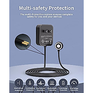 Charger Fit for Shark Cordless Hard Floor Vacuum Mop VM252 VM252C QM250,6.0Ft Extra Long DC Supply Shark VM252 Magnetic Charger