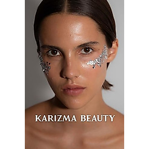 Platinum Biodegradable Chunky Glitter // Karizma Beauty Silver Bio Glitter Eco Glitter Face Glitter Festival Chunky 10g