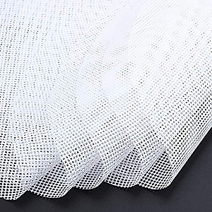 Blulu 8 Pieces Round Silicone Dehydrator Sheets, Non-stick Fruit Dehydrator Mats, Reusable Steamer Mat Mesh Sheet for Fruit Dryer