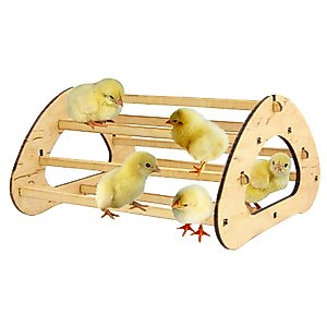 Wooden Chicken Perch for Baby Chick - Chick Roosting Bar with 7 Crossbars - Chick Roost for Brooder - Chicken Roosting Bars - Baby Chick Perch - Baby Chicken Toy