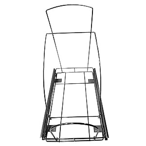 Whyzsjnclg Trash Can Slider for Kitchen Cabinet, Trash Can Slider, Adjustable Pull Out Trash Can Under Cabinet, 16.5x15.8x11 Metal Pull Out Shelf with Handle (Trash Can Not Included)