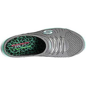 Skechers Sport Women's Gratis-No Limits Slip-On Mule Sneaker, Grey Mint, Grey Mint, 9 M US