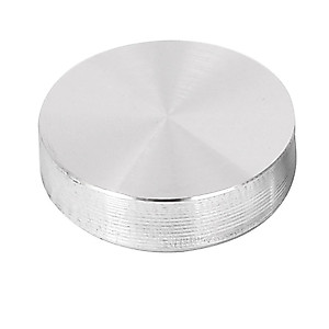 uxcell 30mm x M6 Glass Table Top Adapter Round Aluminum Disc Silver Tone 4 Pcs