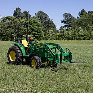 Titan Attachments 60" Pallet Fork Blades, 4,000 LB Load Capacity, Class II Forklift Blades