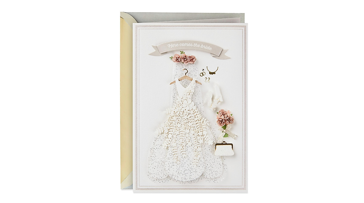 Elegant Hallmark Wedding Card for Bridal Showers & Engagements