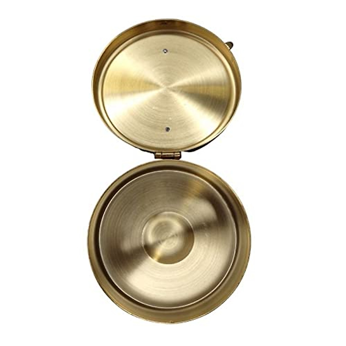 Christian Brands Brass IHS Hospital Communion Pyx, Religious Church Goods, 3 14 Inch, Gold