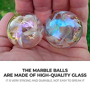 2 PCS Jellyfish Glass Balls With Pink Swirls To Decorate Home, Office, And Other Rooms – Beautiful Marble Balls Made Of Strong Glass - Fairy Tale Soap Bubble Glass Balls