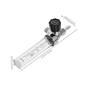 OUNONA Barometer Flowmeter Tube Flowmeter Argon Air Flow Meter Argon Flowmeter Argon Gas Flow Meter Measurement Flowmeter Regulator Carbon Dioxide Flowmeter Plastic Transparent