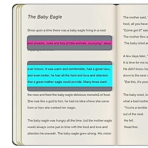 12 Pieces Guided Reading Highlight Strips with 2 Sizes Colored Overlay Highlight Bookmarks for Children and Teacher Supply Guided（6 Standard Size and 6 Large Size）