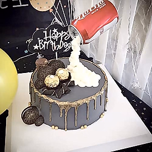 UgyDuky Hanging Decorative Cake Stand Anti Gravity Cake Pouring Kit Reusable Ice Cream Cake Stand for DIY Height Adjustable Floating Cake Stand for Birthday Wedding Graduation Baby Shower Party