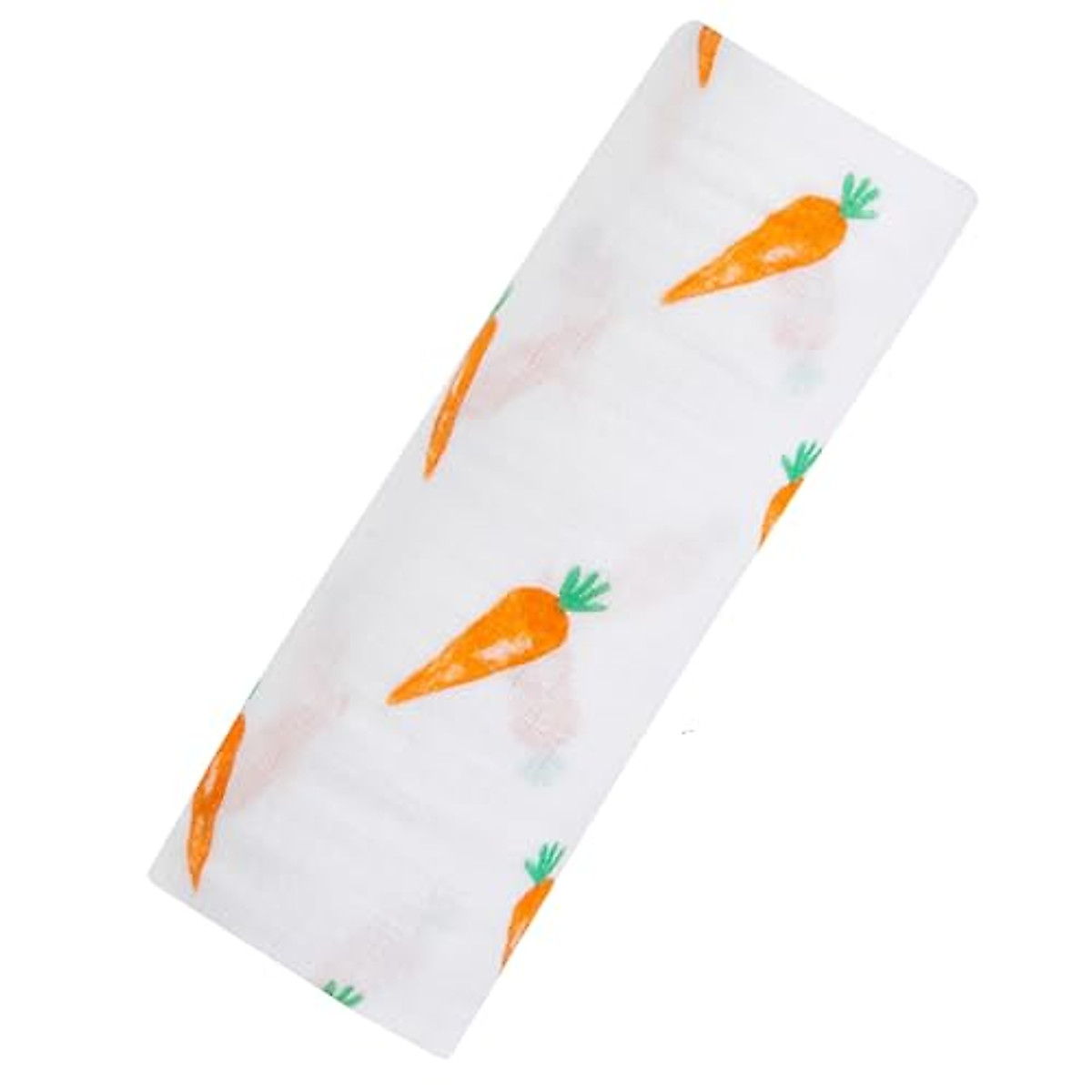 Malabar Baby Hypoallergenic Baby Swaddle Blanket, Soft Organic Cotton Muslin 47 X 47 inch Large Receiving Blanket for Unisex, Carrot