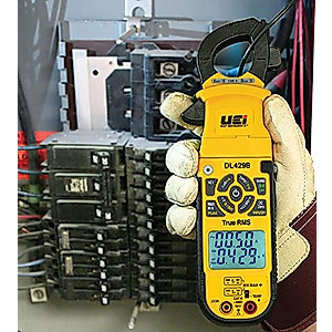 UEi Test Instruments DL429B Digital HVAC Clamp Meter True RMS Wireless Multimeter Auto-ranging 6000 Counts Voltage Tester, Measures Inrush AC/DC Current Temperature Capacitance Resistance Diodes NCV