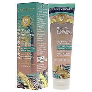 Pacifica Mineral Bronzing Face Shade SPF 30 - Coconut Glow Sunscreen Unisex 1.7 oz