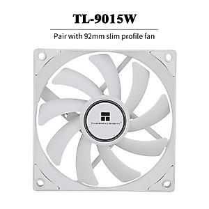 Thermalright AXP90-X47 White Low Profile CPU Cooler, with 92mm TL-9015W Slim PWM Fan, ITX CPU Cooler, AGHP Technology, 47mm Height,for AMD AM4 AM5/Intel 1150/1151/1155/1156/1200(AXP90 X47 White)
