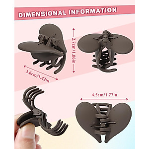 Hair Styling Accessories - 12PCS Small Jaw Clamps for Thin Hair, Classic Matte Flower Clamps for Women and Girls
