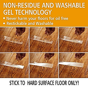 BOWERBIRD Clear Toy Blockers for Furniture - Stop Things from Going Under Couch Sofa Bed and Other Furniture - Suit for Hard Surface Floors Only