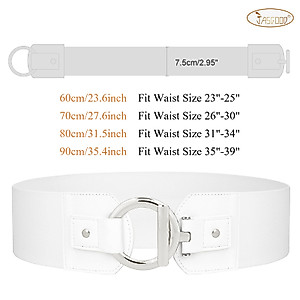 JASGOOD Women Wide Elastic Waist Belt Fashion Stretchy Dress Belt, Halloween Cosplay Belt