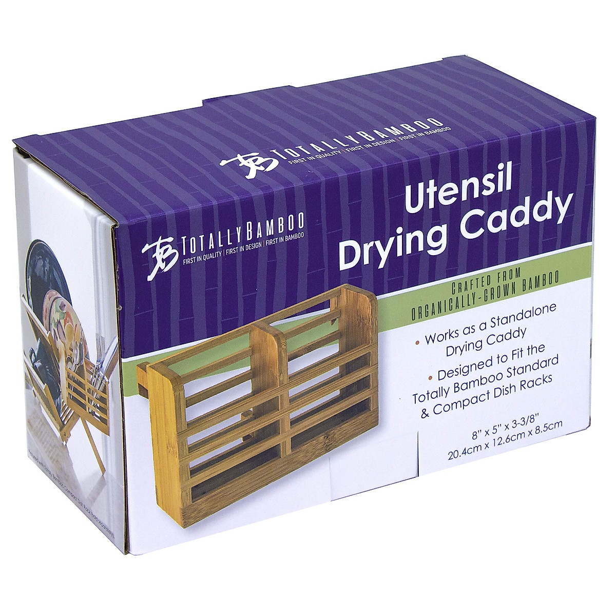 Totally Bamboo Flatware, Cutlery and Utensil Drying Caddy fits Totally Bamboo Dish Drying Racks (20-6703)