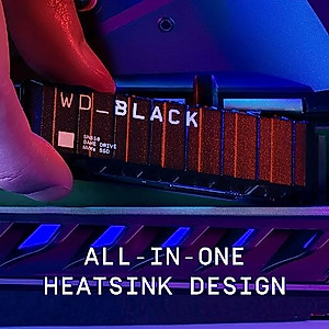 WD_BLACK 2TB SN850 NVMe SSD for PS5 Consoles Solid State Drive with Heatsink - Gen4 PCIe, M.2 2280, Up to 7,000 MB/s - WDBBKW0020BBK-WRSN