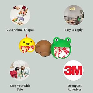 4-Pack Cute Animal Baby Proofing Corner Protector, Guard Cushion, Sharp Edge Protector - Soft Baby Proofing - Table Desk Child Safety Bumper Furniture, Desk, Edge for mom