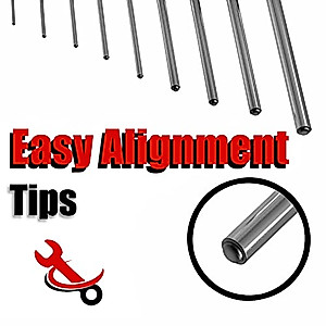 TuffMan Tools, Roll Pin Punch Set 9pc - Great for Gun Building and Removing Pins