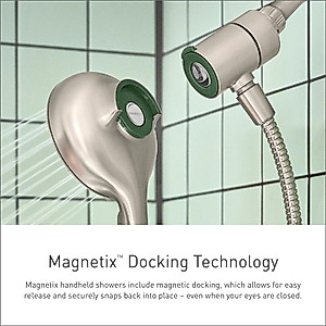 Moen 3662EPBL Engage Magnetix Six-Function 5.5-Inch Handheld Showerhead with Magnetic Docking System, Matte Black