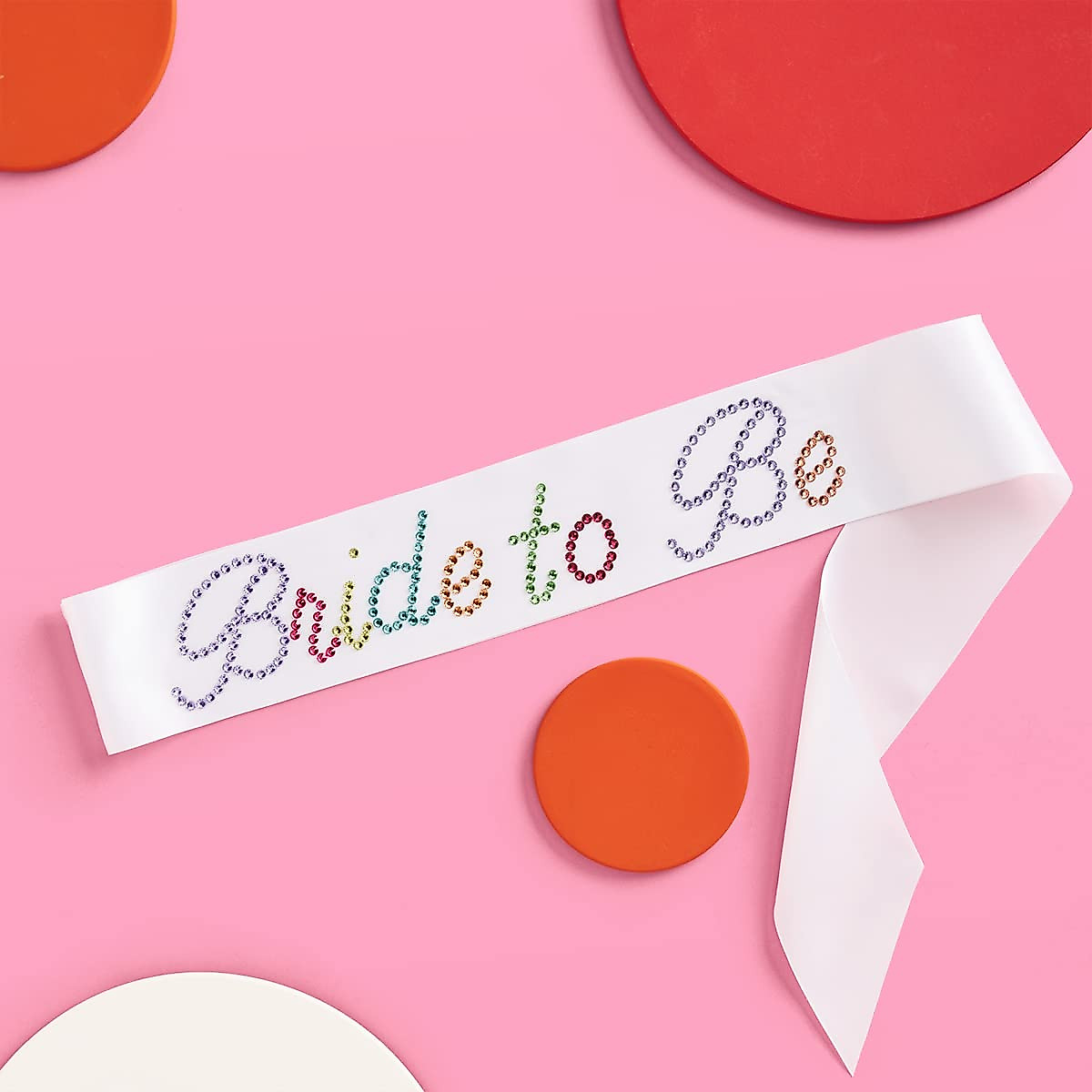xo, Fetti Bride to Be Rainbow Rhinestone Sash | Bachelorette Party Decorations, LGBTQ Bridal Shower Gift, Lesbian Bridesmaid Favors