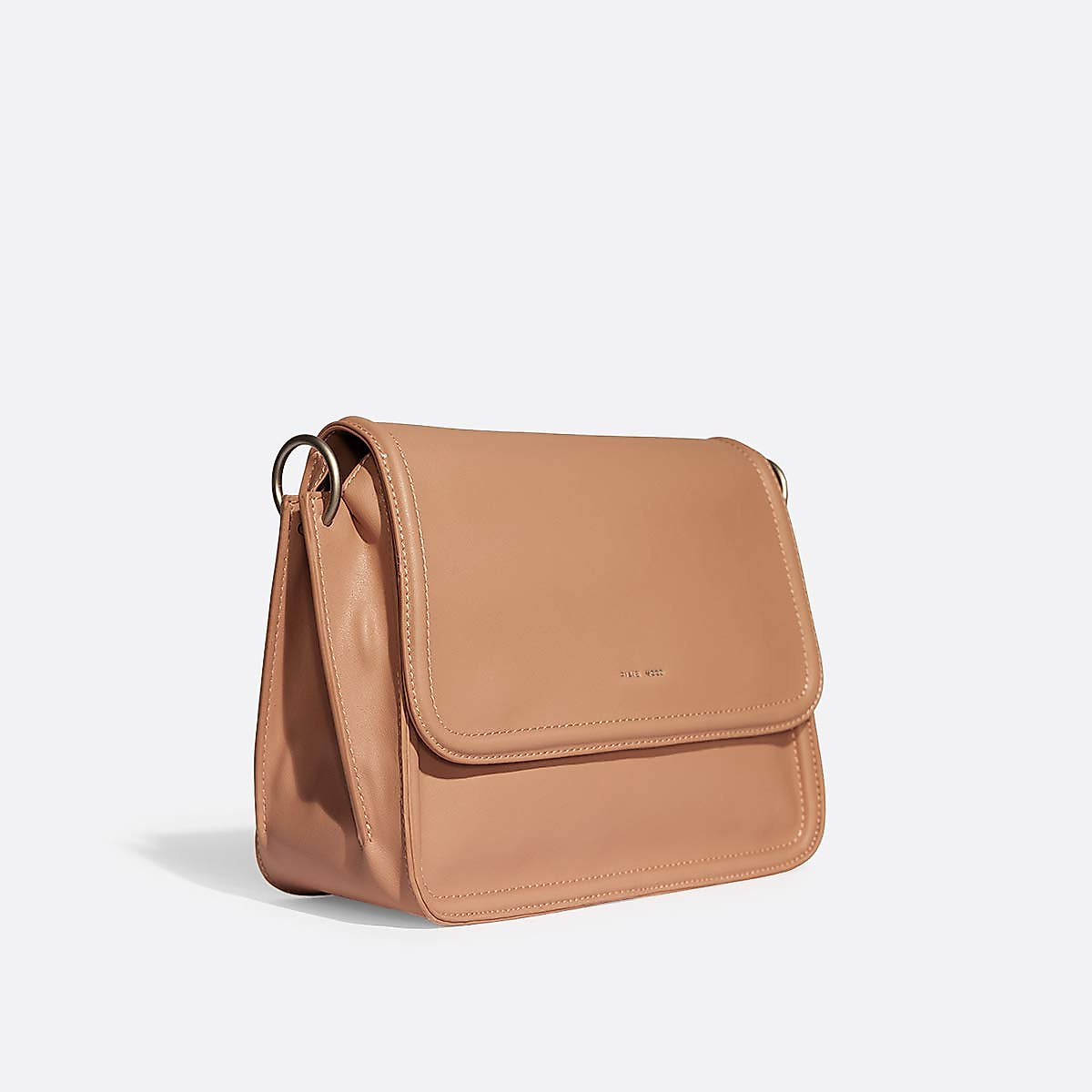 Pixie Mood Victoria 11.5 x 8.5 Vegan Leather Crossbody Bag, Apricot