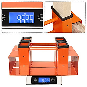 SnugNiture Outdoor Firewood Log Storage Rack Bracket Kit, Adjustable Log Rack Holder, Fireplace Wood Storage Holder with Screws, Orange