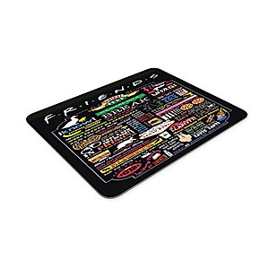 JNKPOAI Friends TV Show Mouse Pad Square Rubber Office Mouse Pad
