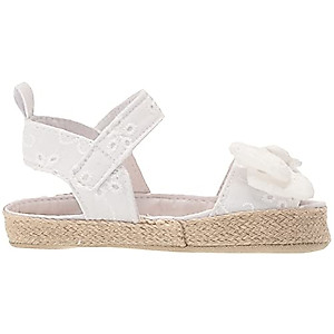 Gerber Baby Girls Espadrille Sandal Crib Shoe, Eyelet, 6 9 Months Infant