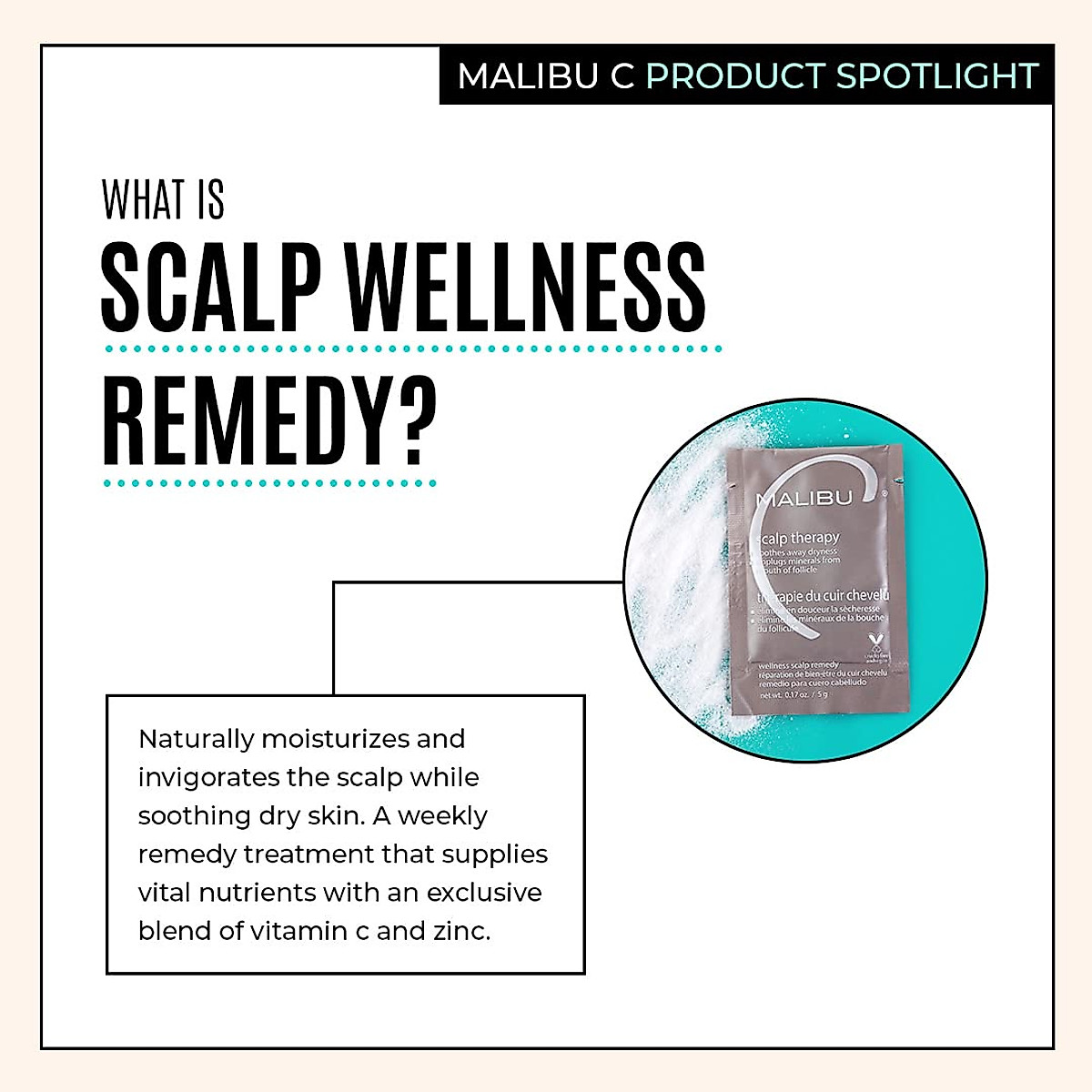 Malibu C Mini Malibu Rehab Scalp Wellness - Contains 2 Hair Remedy Packets - Vitamin Infused Deep Conditioner for Hair Health - Scalp Rejuvenating Hair Care