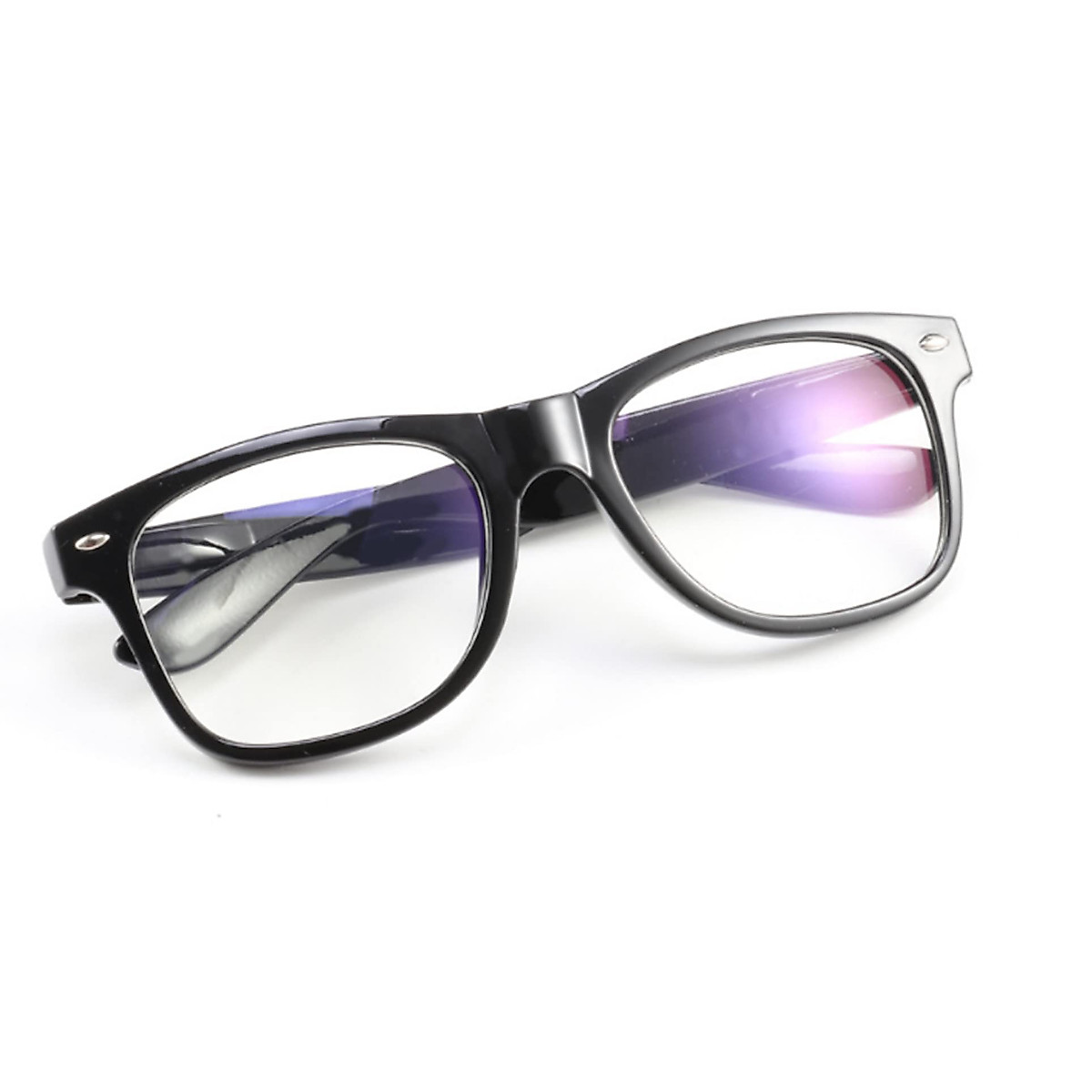 FASH Limited Vintage Buddy Wayfarer Blues Brothers Clear Sunglasses