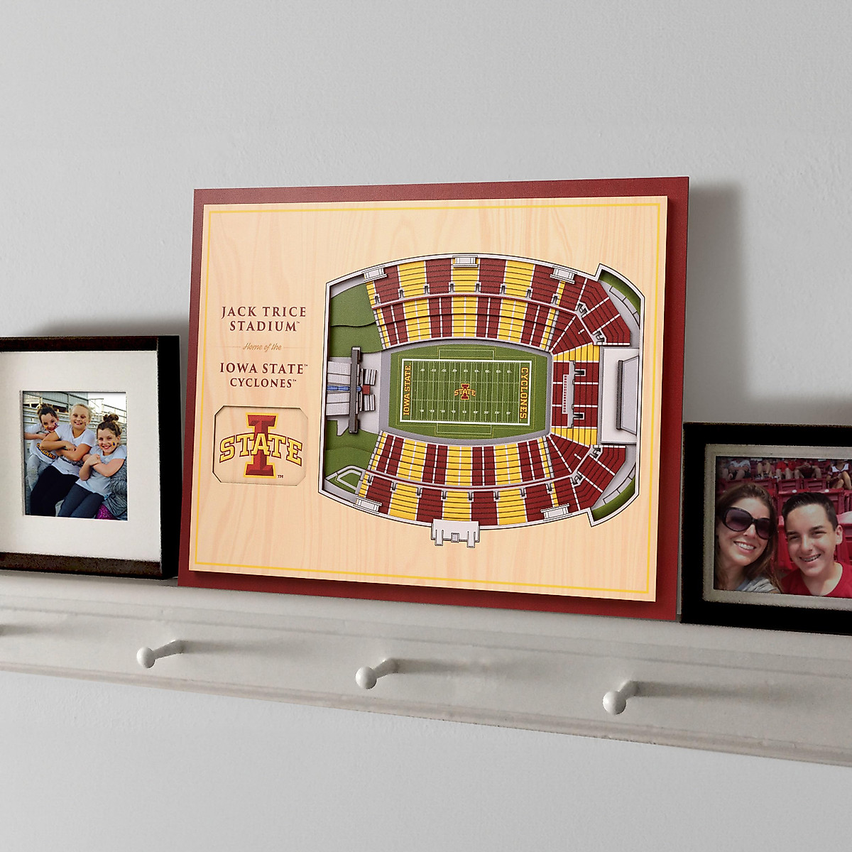 YouTheFan NCAA Iowa State Cyclones 5-Layer StadiumView 3D Wall Art - Jack Trice Stadium