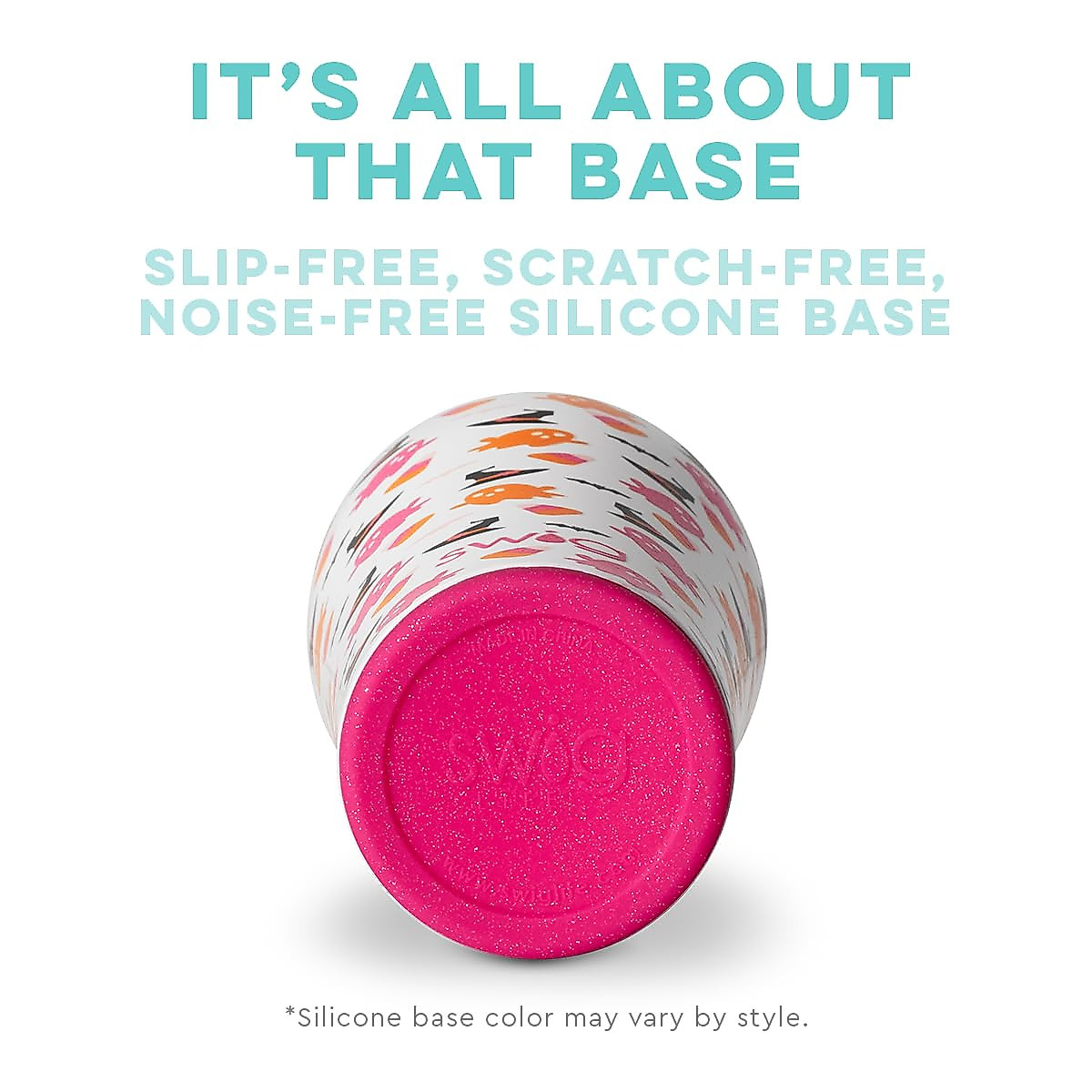 Swig Life 14oz Insulated Wine Tumbler with Lid | Discontinued Prints | Dishwasher Safe, Holds 2 Glasses, Stainless Steel Outdoor Wine Glass (Hey Boo)