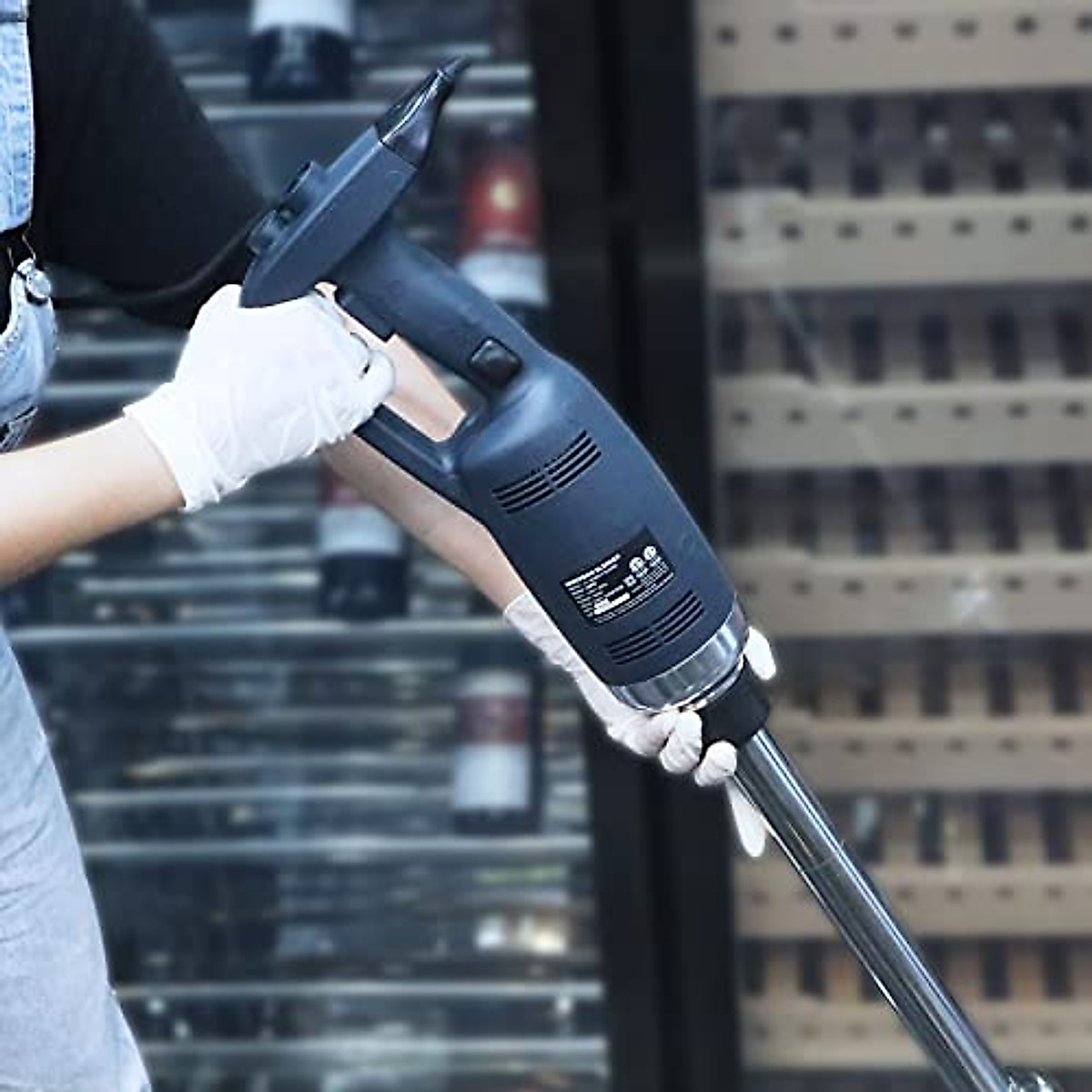 VONCI 500W Commercial Immersion Blender, 15.7" SUS 304 Removable Shaft, Heavy Duty Power Hand Mixer with Variable Speed 6000-20000RPM, Professional Electric Stick Blender for Restaurant Kitchen Use.