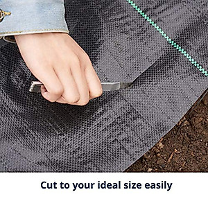 Ovege Heavy-Duty Garden Weed Barrier Landscape Fabric, 3ft x 50ft