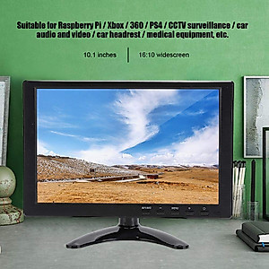 Voluxe LCD Monitor 10 1In Convenient 1080P Display for Desktop Computer U S regulations