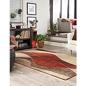 Unique Loom Autumn Collection Area Rug - Plantation (Rectangular 10' 0" x 13' 0", Multi/ Beige)