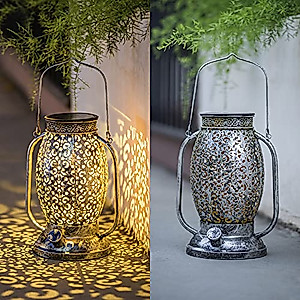 YJFWAL Big Solar Lantern Lights, Hanging Lights Outdoor, Pathway Lights, Solar Table Lights Waterproof, for Garden, Patio, Lawn, Yard, Deck, Tree, Party Decor (Warm White)