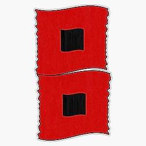 Hurricane Warning Flags - Storm Flags Vinyl Sticker Waterproof Bumper Sticker Laptop Window 5"