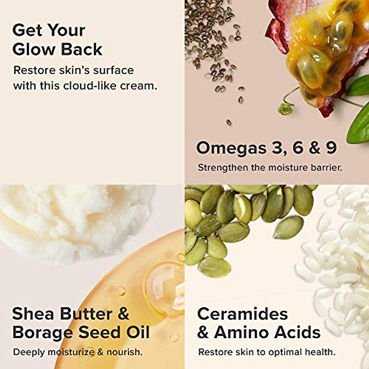 Paula's Choice Omega+ Complex Lightweight Face Moisturizer, Shea Butter & Plant Oils, Brightening Vitamin C - For Dry & Sensitive Skin