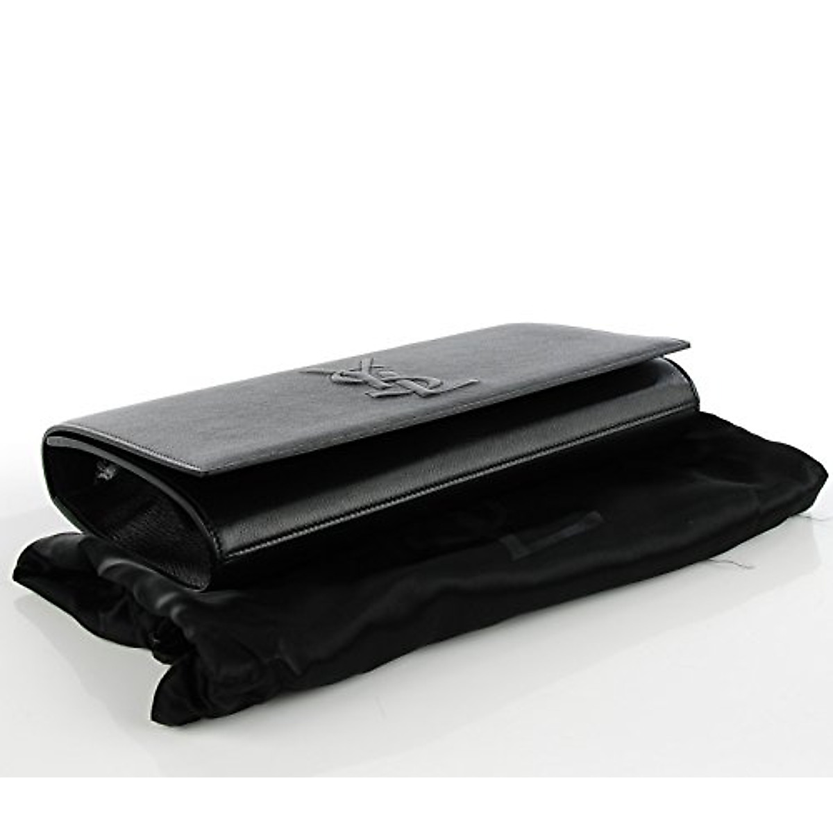 YSL Yves Saint Laurent Women's Leather Large Belle de Jour Clutch - Black