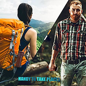 RRLOM Survival Settlers Tool Bushcraft Auger Scotch Eye Wood Auger Drill, Hand Auger Wrench, Manual Auger Outdoor Wood Peg and Hole Maker for Camping, Bushcrafting and Outdoor Backpacking