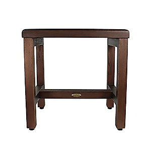 DecoTeak, 18 ", Teak Shower Bench, Teak Shower Seat, Teak Shower Stool, Teak Bench for Shower, Teak Shower Chair, Teakwood Shower Bench, Teak Bath Bench, Brown, 18 Inch