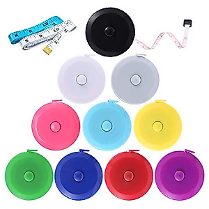 Tape Measure, 10 Pack Measuring Tape for Body 60 Inch, Retractable Fabric Small Tape Measure for Sewing Tailor Medical Craft Cloth