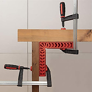 POWERTEC 71628 90 Degree Positioning Squares, Woodworking Tools for Right Angle Corner Clamps, Carperter Tools for Cabinets, Picture Frames and Boxes, 8" Set of 4