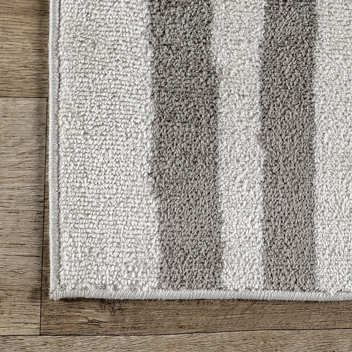 nuLOOM Sena Modern Rainbow Area Rug, 9x12, Light Grey