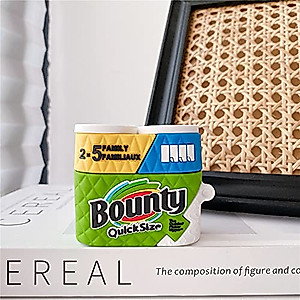 XUYIQIANG,Cute Air pod 1&2 Case,Bounty, 3D Cartoon Funny Protection Case Covering The Skin, with Keychain for Air pod 1&2 (Bounty)